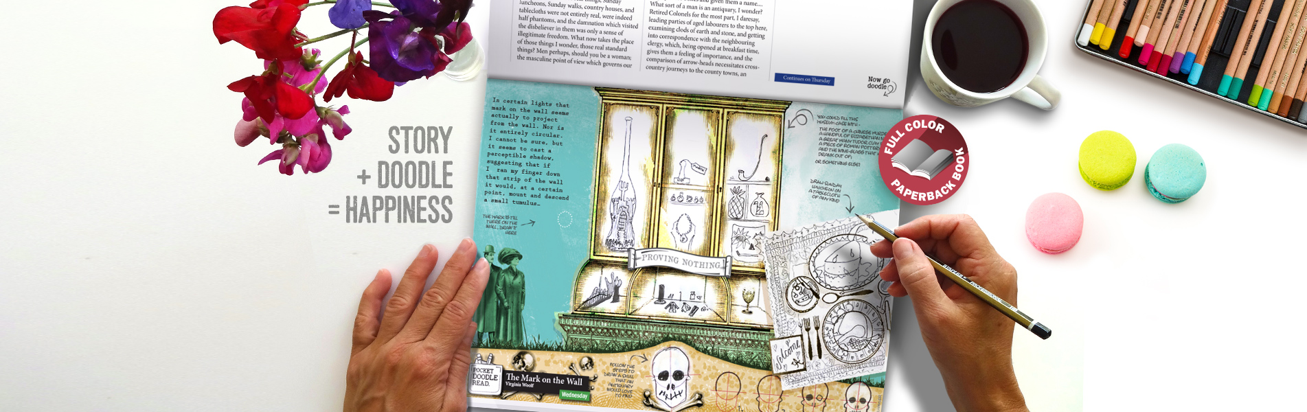 The Daily Story, Doodling and Coloring Books - Doodle Reads